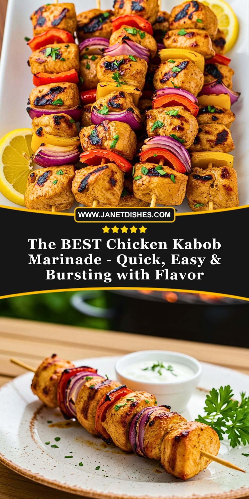The BEST Chicken Kabob Marinade - Quick, Easy & Bursting with Flavor