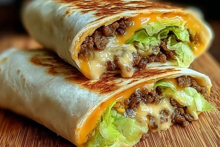 Homemade Big Mac Wraps