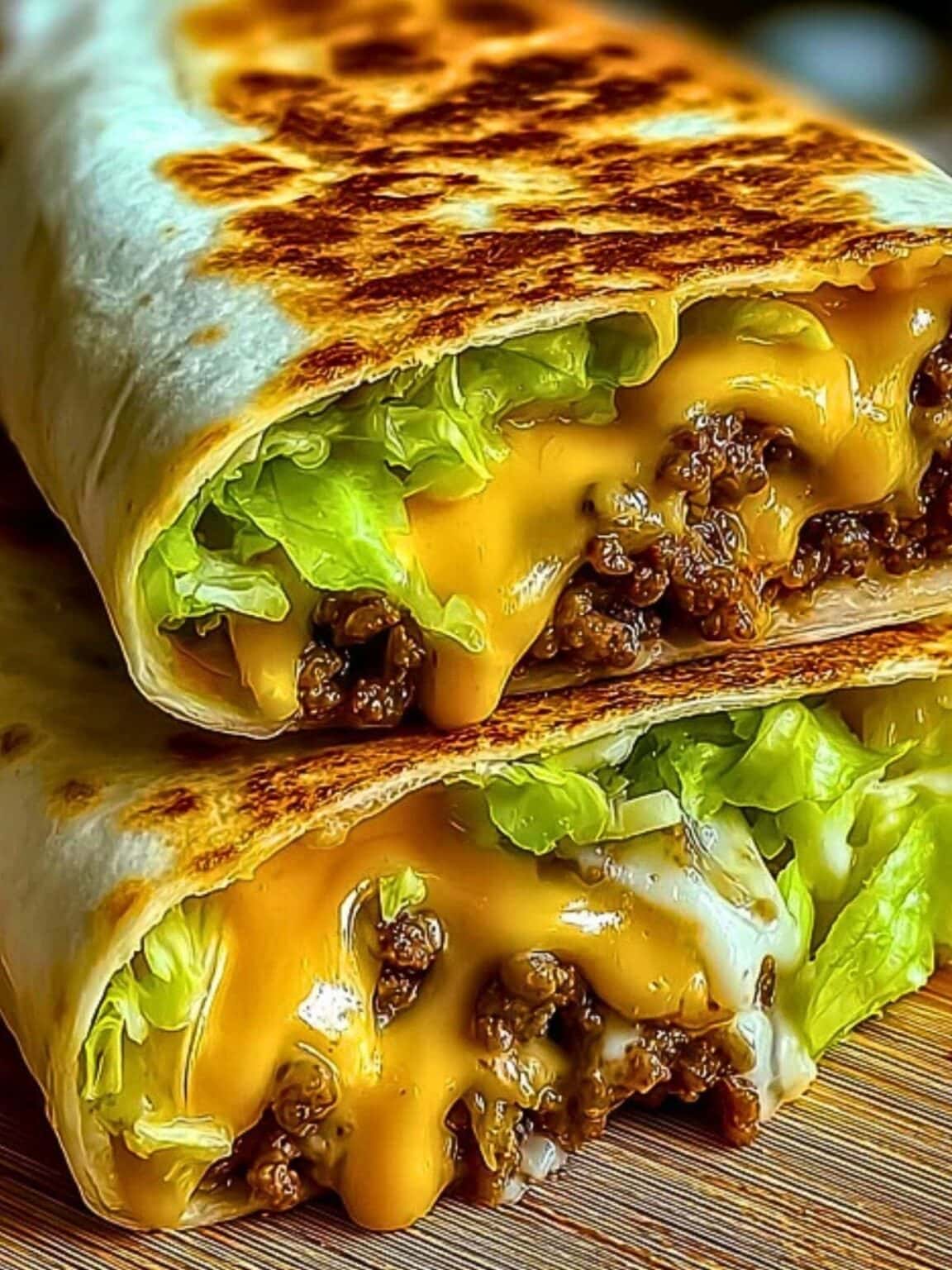 Homemade Big Mac Wraps