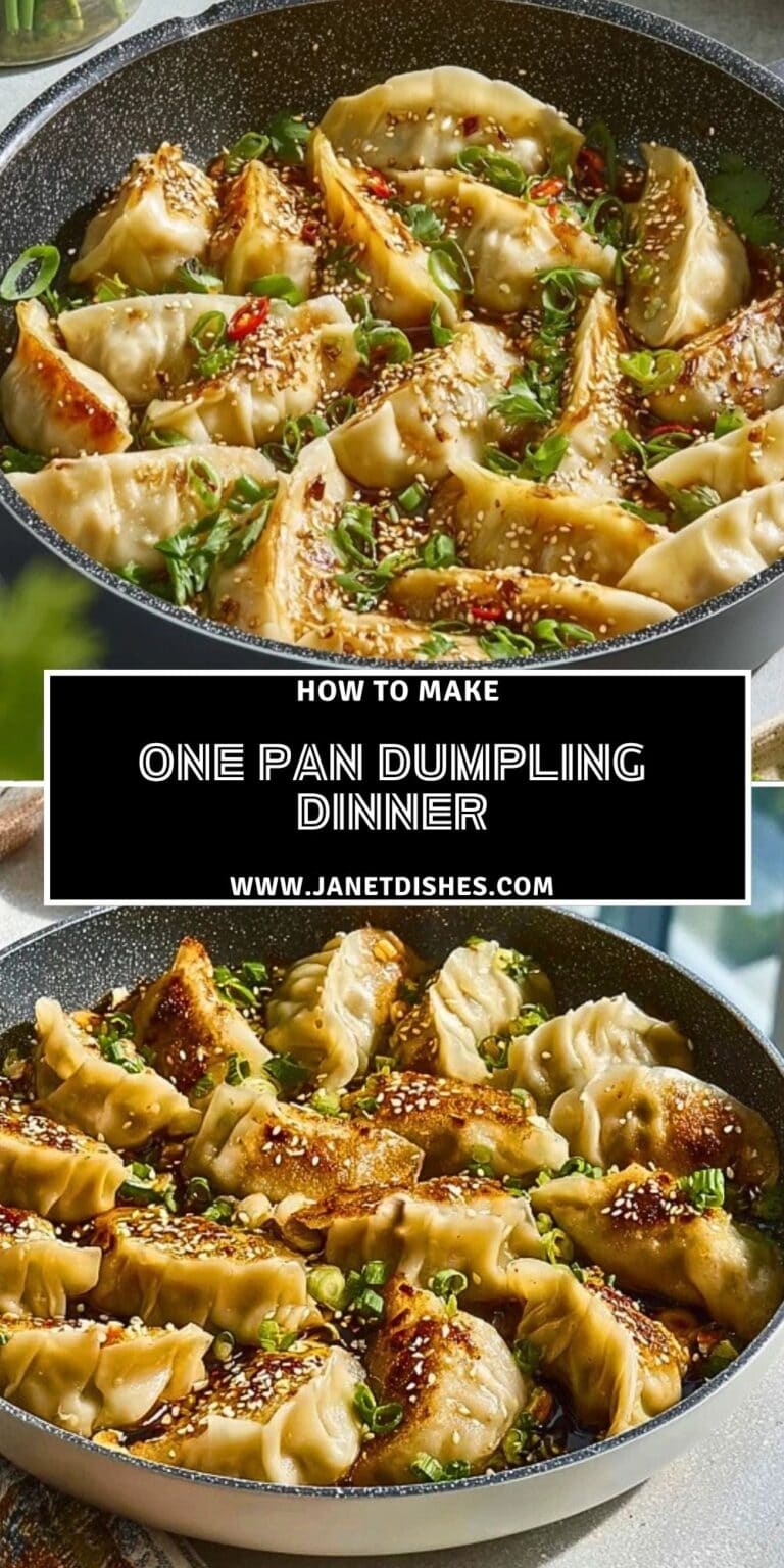 One Pan Dumpling Dinner