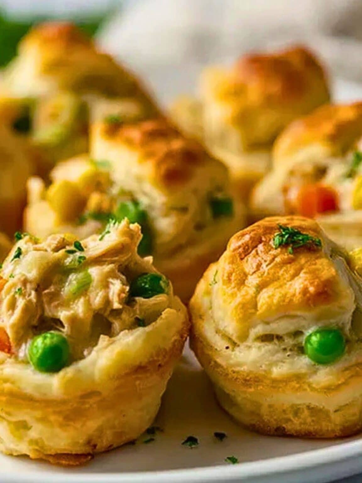 Easy Chicken Pot Pie Bites with Biscuits
