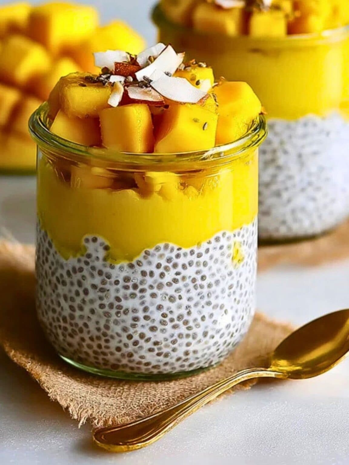 Mango Coconut Chia Pudding
