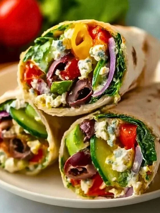 Mediterranean Veggie Wraps