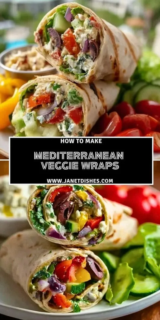 Mediterranean Veggie Wraps